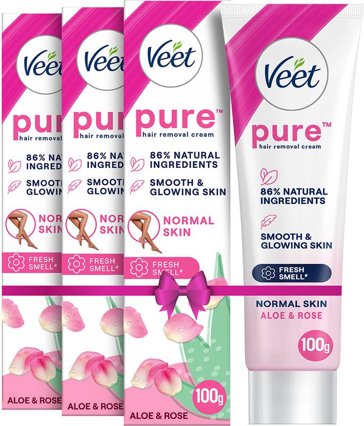 Veet Pure Hair Removal - Normal Skin Cream 100g,Set Of 3 Cream - Price ...