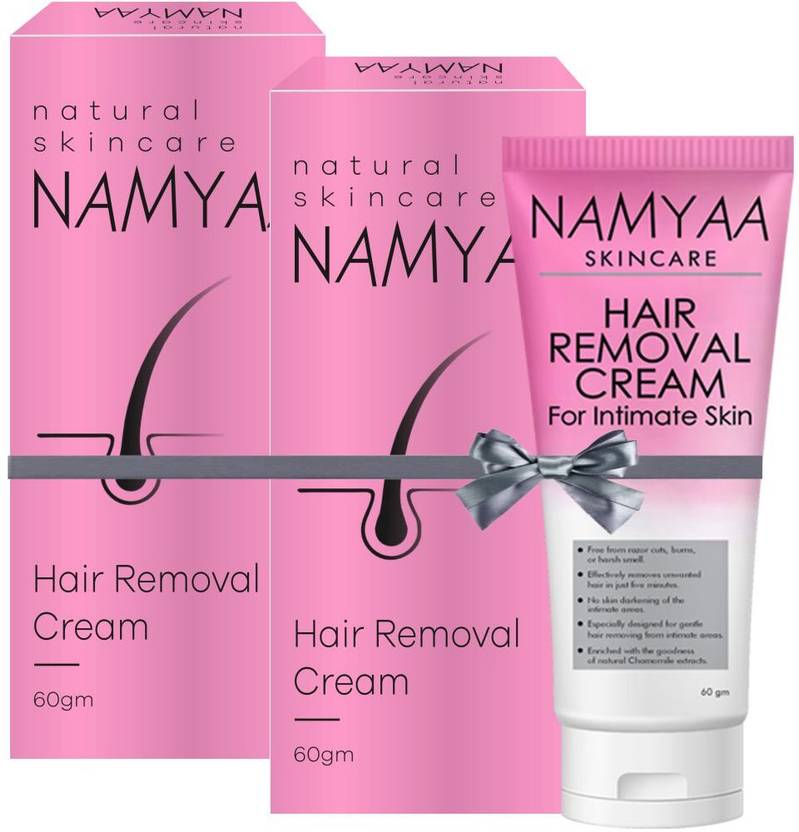 Namyaa Hair Removing Cream for Intimate Skin with After Wax Soothing ...
