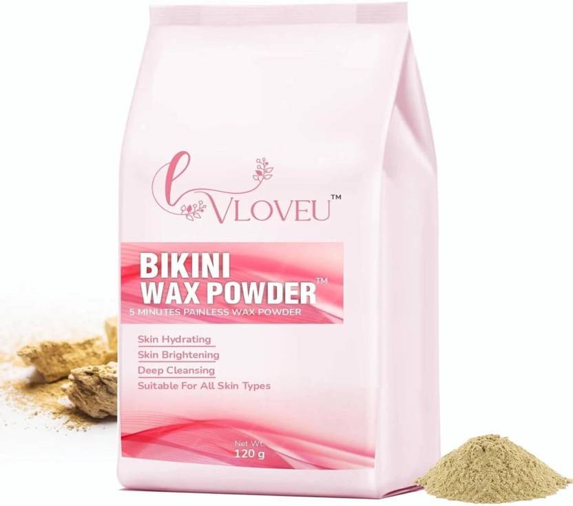 VLOVEU Bikini Wax Powder for Women, Body & Armpit Hair Removal, Quick ...