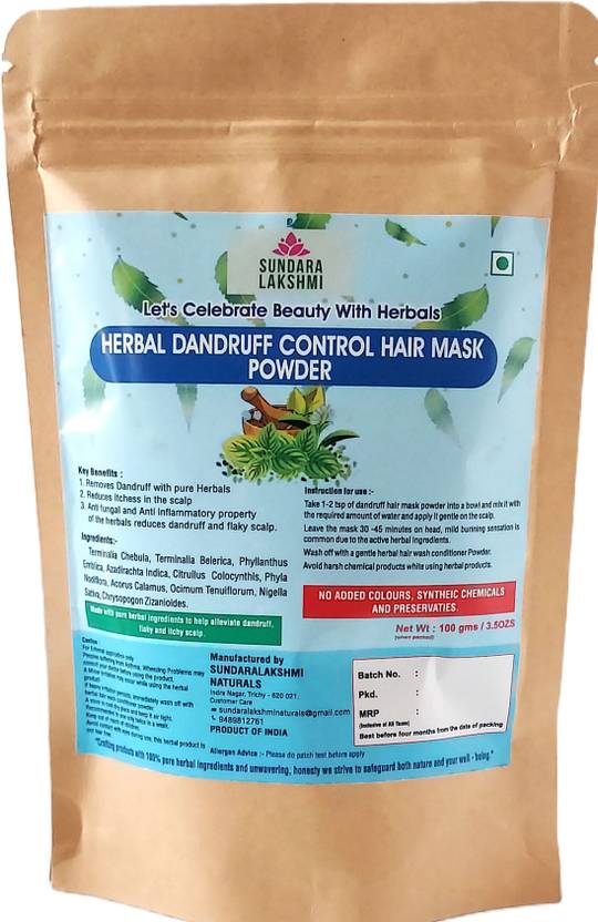 SUNDARA LAKSHMI HERBAL ANTI DANDRUFF HAIR MASK(Powder) - Price in India ...