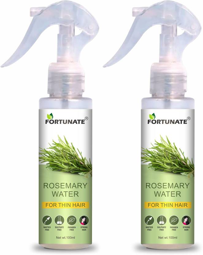 FORTUNATE Organic Rosemary Water For Hair Repair Spray - Pack of 2 ...