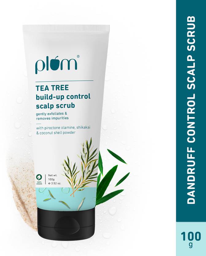 Plum Tea Tree Scalp Scrub, Anti-Dandruff, Itchy, Flaky Scalp, Removes ... Plum Tea Tree Scalp Scrub, Anti-Dandruff, Itchy, Flaky Scalp, Removes ...