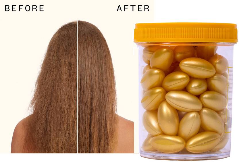 Wiffy Hairfall Fruit based Vitamin E Hair Softener pack of 60 capsule ...