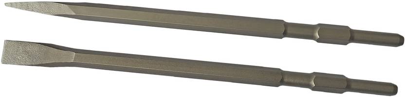 Inditrust 17x400mm FLAT and POINTED SDS Max Shank Chisel for Demolition ...