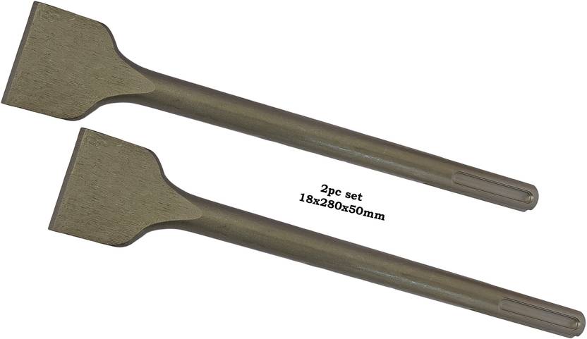 Inditrust 2pc Heavy duty Flat Chisel Demolition Hammer Bit Size ...