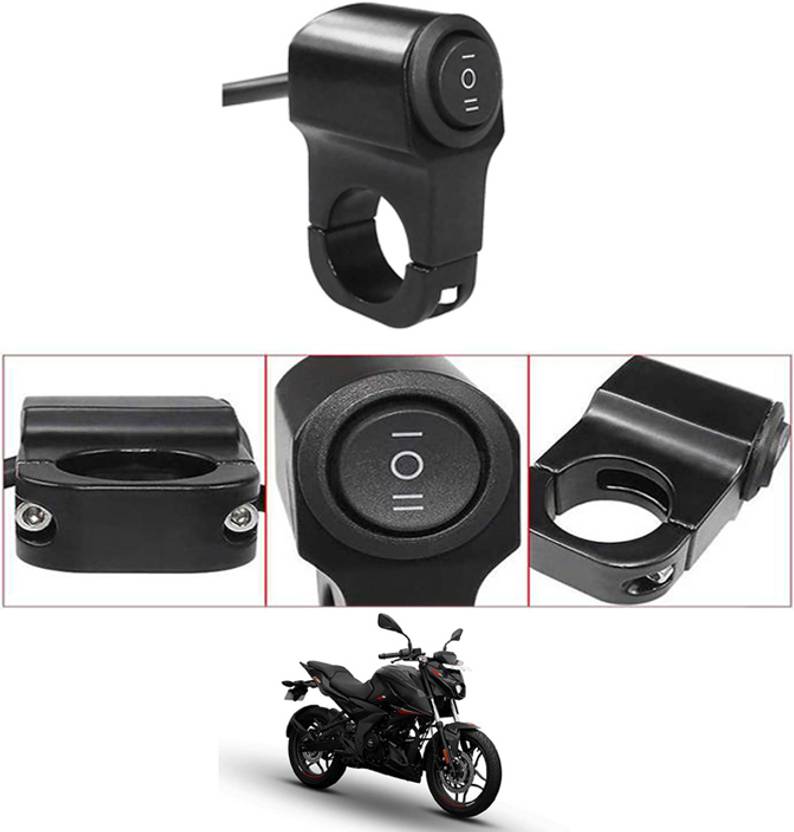 MATIES Single Handlebar Switch Aluminum CNC Waterproof Power Off For ...