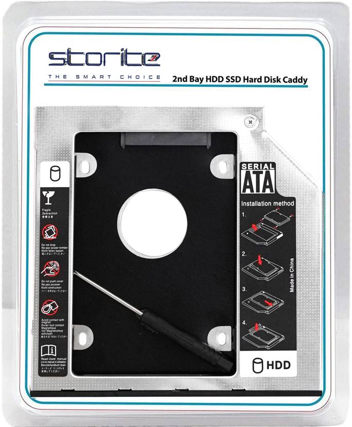 STORITE Universal for CD/DVD Drive Slot (for SSD and HDD) 2.5 inch ...