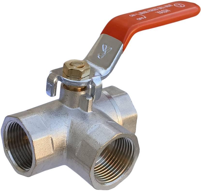 ESEKSAFAR Heavy Duty 3-Way Female Ball Valve 3/4'' BSP Thread Forged ...