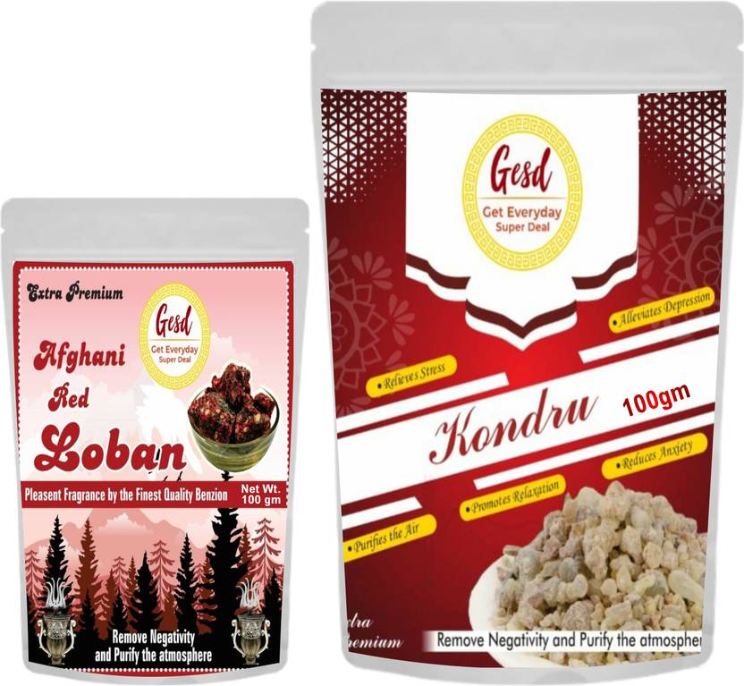 GESD Loban Dhoop Original, Kondru Gond, Frankincense 100 gm, Loban for ...