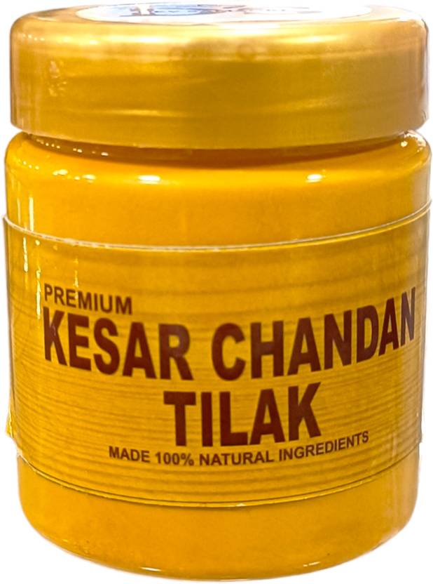 Dev Samagri Natural Liquid Kesar Chandan Tilak/Pure Kesar Asthagandh Chandan Tilak (100g) Price ...