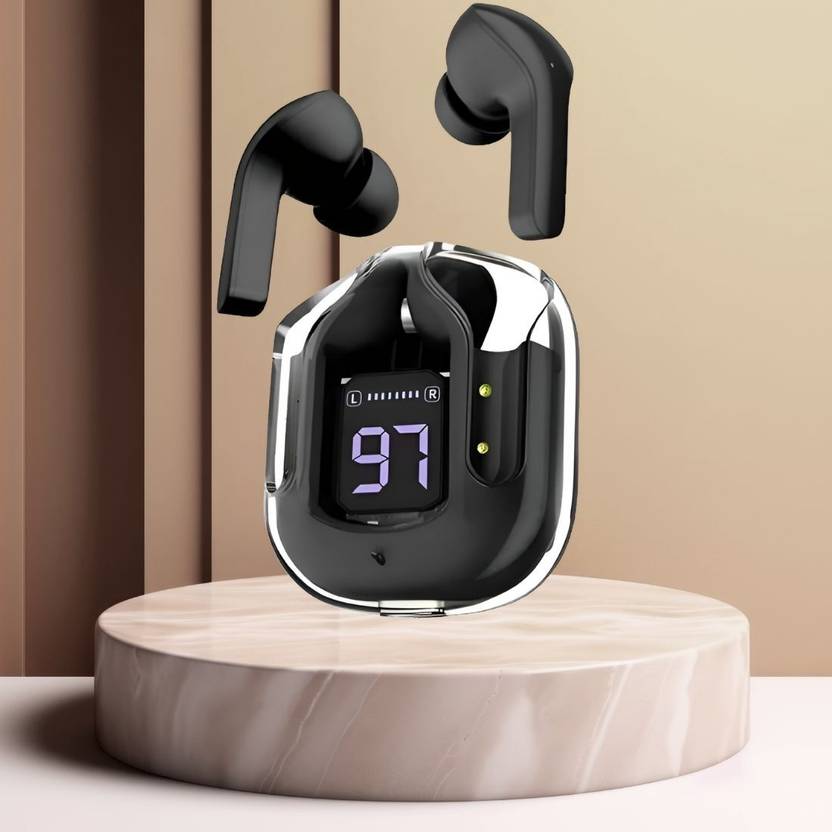 Clairbell Earbuds Max UltraPods Transparent Charging Case With LED ...