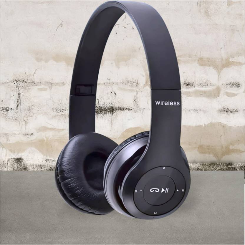 AIZINA Classic Wireless Headphones with Mic & SD Card Slot_HD Bluetooth ...