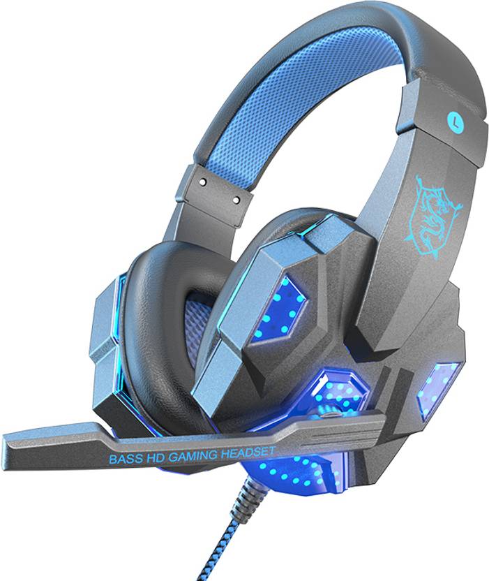 ENTWINO Fighter Gaming Headset , Blue LED Light, USB & 3.5 mm Jack ...