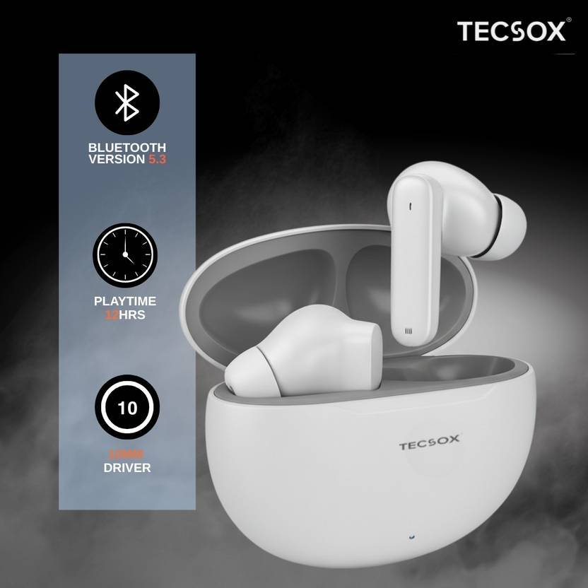 TecSox Pulse 611 Bluetooth Earbuds | Deep Bass | Under ₹1000 Bluetooth Price in India - Buy ...