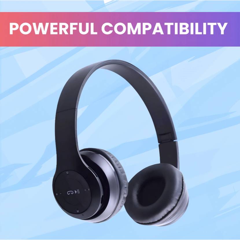 GDS Music Companion Headphones with Mic & SD Card Slot_NQ Bluetooth ...