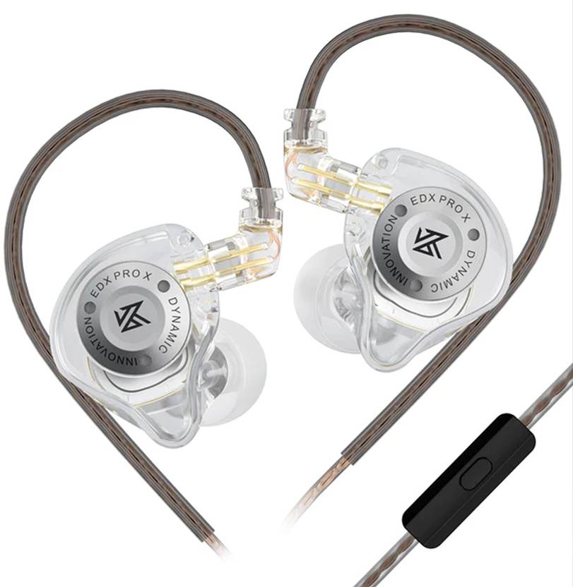 KZ EDX Pro X In Ear Monitor Wired Earphone with Mic, 3.5mm Jack IEM ...