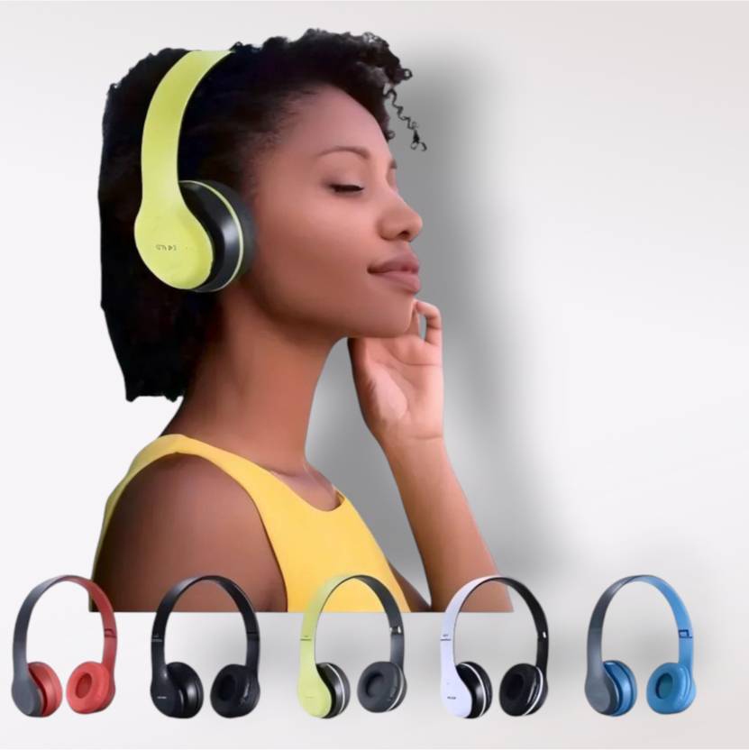 TWS Portable Music Headphones with Mic & SD Card Slot_ZV Bluetooth ...