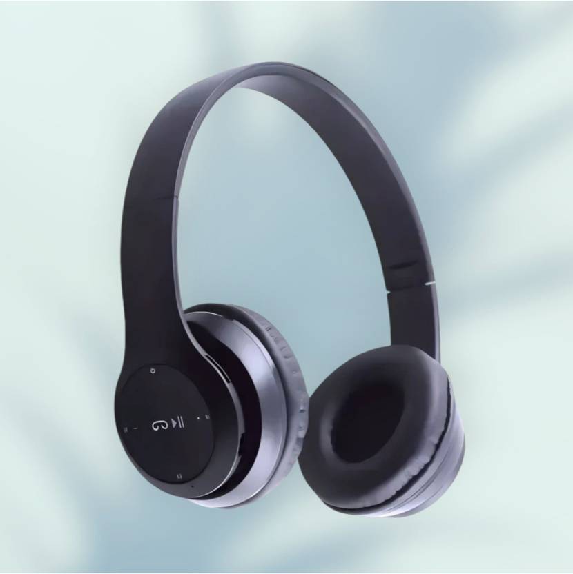 AIZINA Bluetooth Headphones with Mic and SD Card Slot, Long Battery ...
