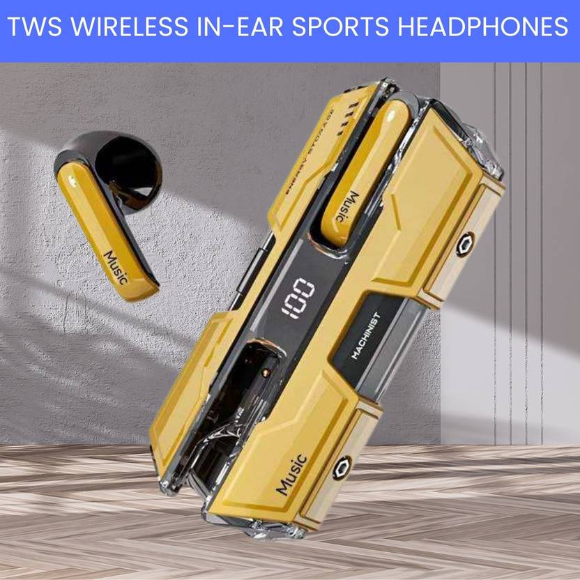 YAROH Warship TWS Wireless 9D Stereo In-Ear Sports Headphones With ...