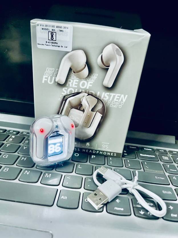 BSVR New Superab Design UltraPods Buds With Charging Case 656 Bluetooth ...