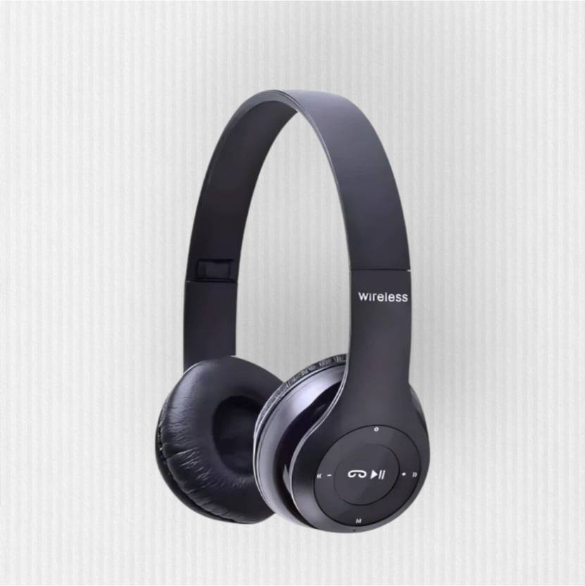 AIZINA Power Backup Headphones with Mic & SD Card Slot_56 Bluetooth ...