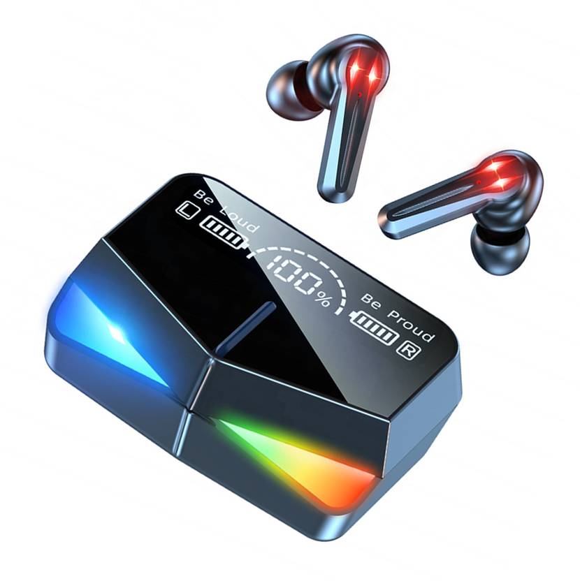 WRADER TWS M28 Low Latency Gaming Earbuds with RGB Light 140H Playtime ...