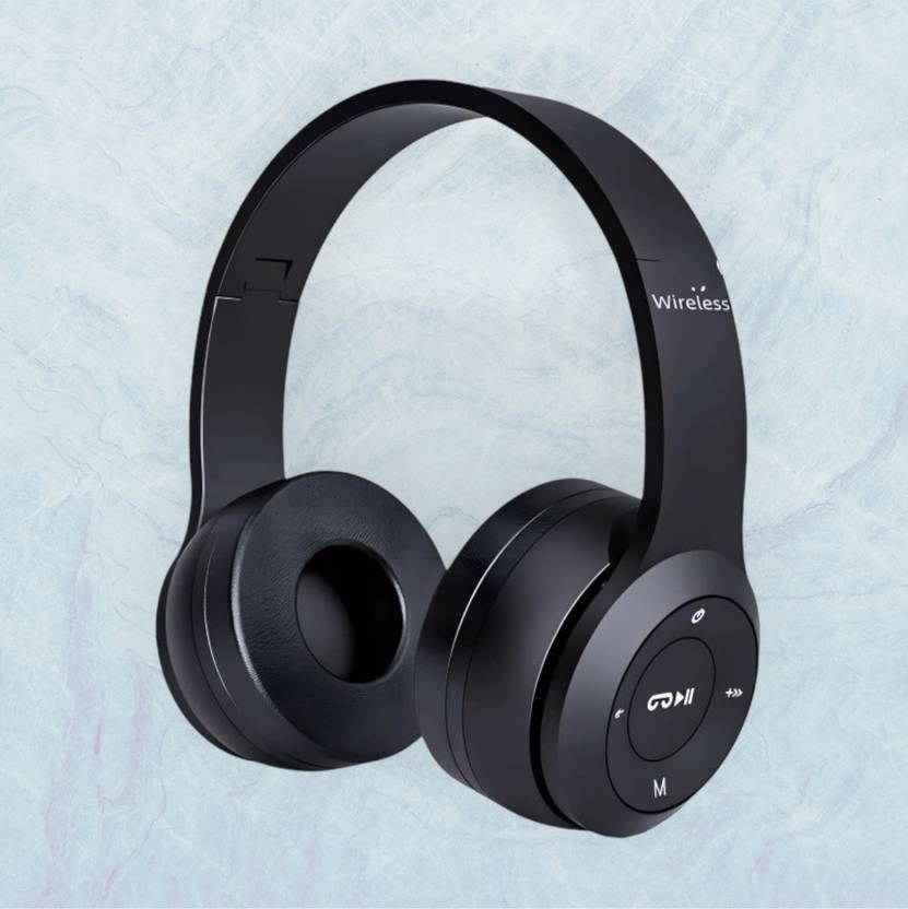 TWS Bluetooth Headphones with Mic and SD Card Slot, Long Battery ...