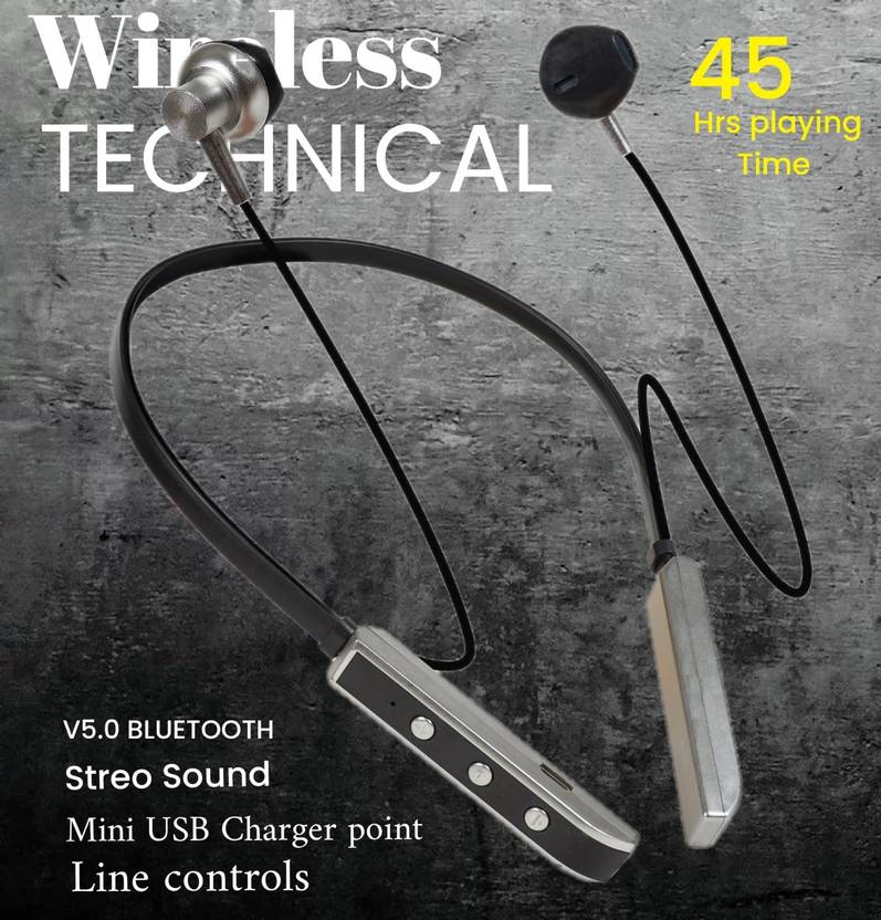 Yoment 45 HOURS BATTERY BACKUP BLUETOOTH NACKBAND Bluetooth Headset ...