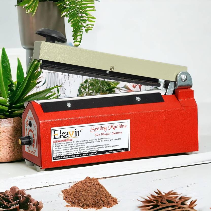 GANGA Packing Machine 8 Inches Poly Bag Sealing Machine Table Top Heat ...