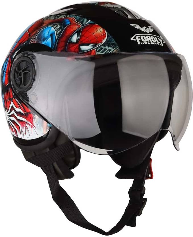 FOROLY Spiderman for Kids Boys & Girls ISI Certified Helmet Motorbike ...