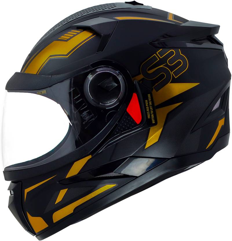 Steelbird SBH-17 Terminator ISI Certified Full Face Chrome Graphic ...