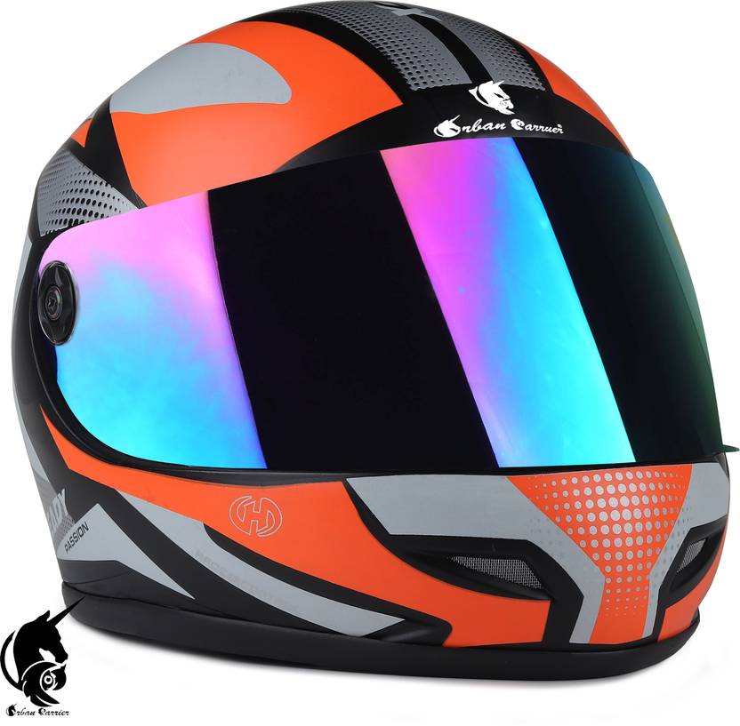 urban carrier ABS Material Full Face Rainbow Visor Helmet, UV Scratch ...
