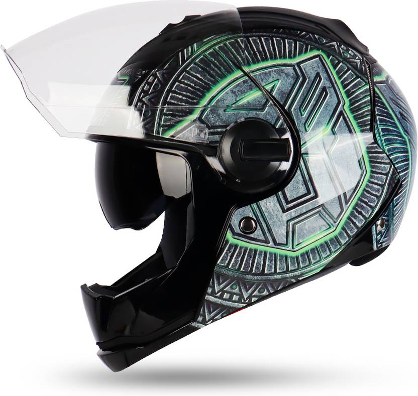 Steelbird SBA-2 Transformers Matrix ISI Certified Full Face Helmet for ...