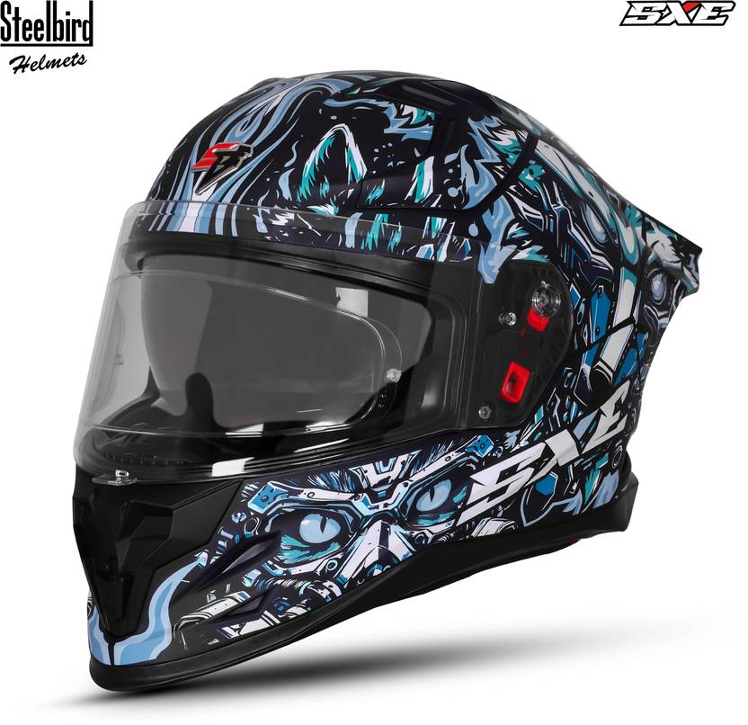 Steelbird SBH 61 SXE X1 Pinlock ISI and Dot Certified Full Face Graphic ...