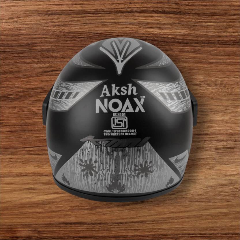 NOAX HELMET FULL FACE HELMET ISI MARK CERTIFIED HELMET N-603 Motorbike ...