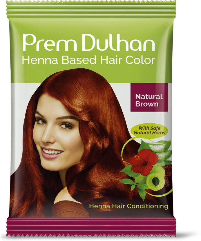 Prem Dulhan Henna Based Natural Brown Hair Color 10g Pack Of 10