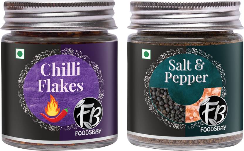 Foodsbay Chilli Flakes and Salt & Papper Combo Pack Price in India ...