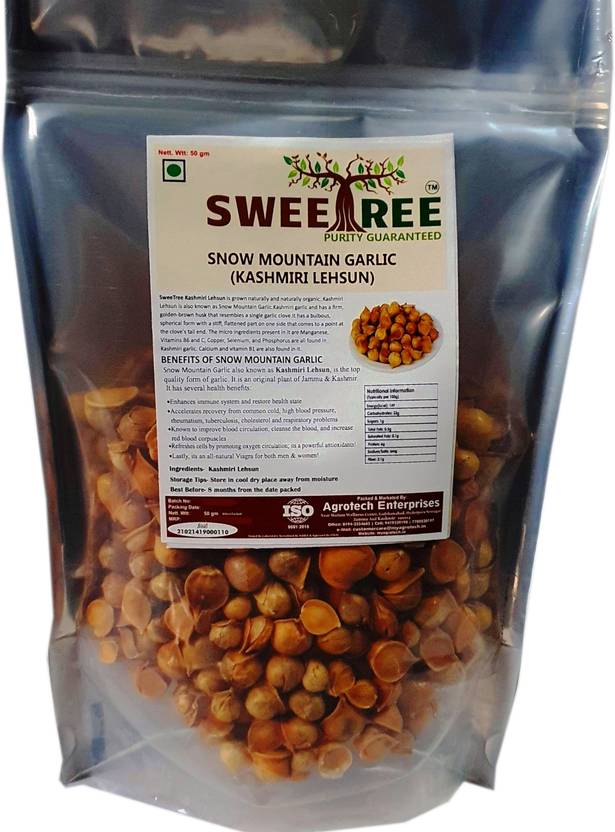 SweeTree Snow Mountain Garlic 50 GM | Kashmiri Lehsun | Himalayan ...