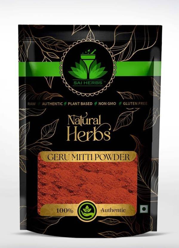 SAI HERBS Geru Powder - Red Ochre Powder - Pure & Natural Price in ...