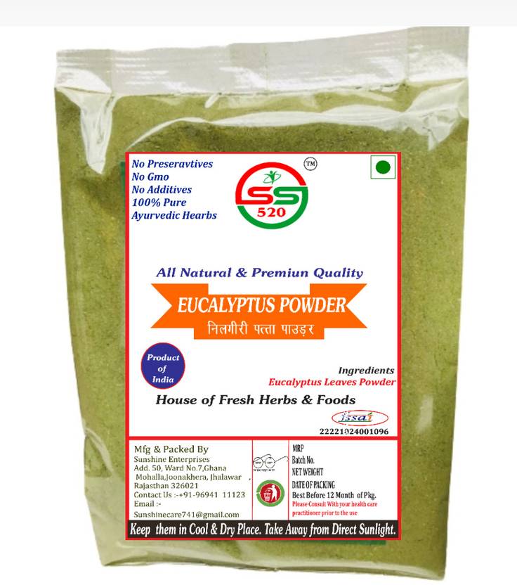 SS520 100% Nuture Eucalyptus Leaves Powder Nilgiri patte ka powder ...
