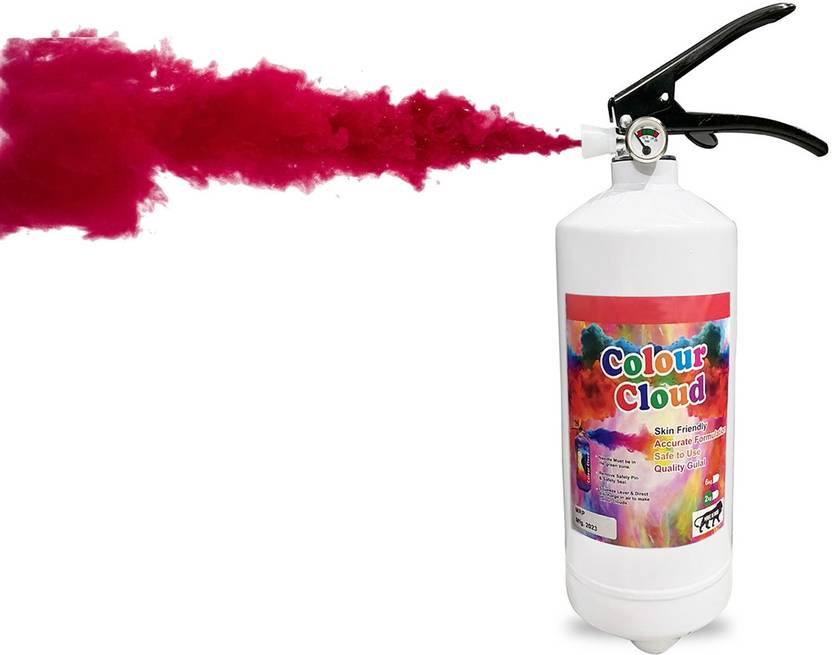 FOBHIYA Color Cloud Holi Gadget Herbal Gulal Spray Cylinder, Non-Toxic ...