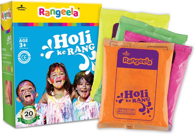 Pidilite Rangeela Holi Ke Rang - Non-Toxic, Soft, Smooth, Washable Holi ... Pidilite Rangeela Holi Ke Rang - Non-Toxic, Soft, Smooth, Washable Holi ...