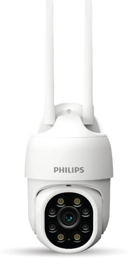 PHILIPS Weatherproof WiFi CCTV Camera for Outdoor & Home, Color Night ...