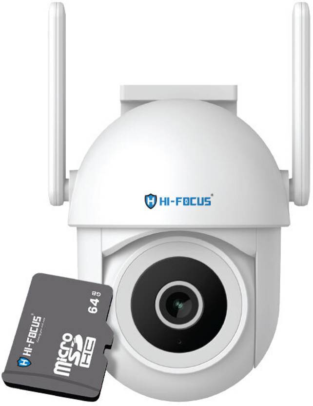 HI-FOCUS 4MP WiFi Outdoor Rotating Camera| Free 64GB SD Card| Motion ...