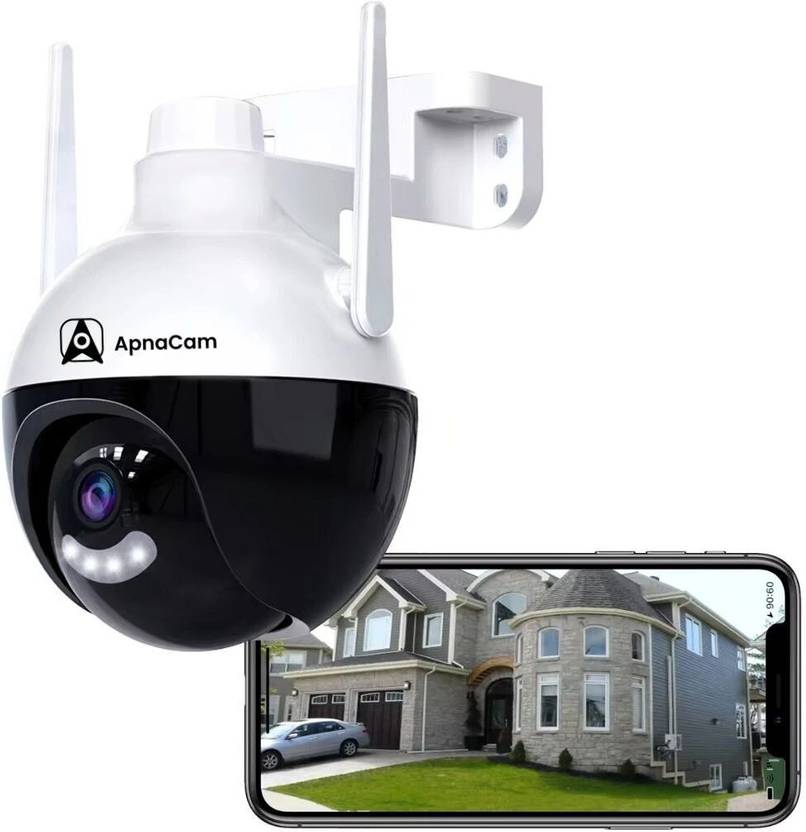 ApnaCam 360° Smart Home Office Wireless WiFi Outdoor PTZ CCTV Camera ...