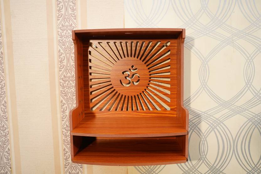 Patiofy Wooden Temple for Home/ Mandir/ Pooja Mandir with Om Design ...