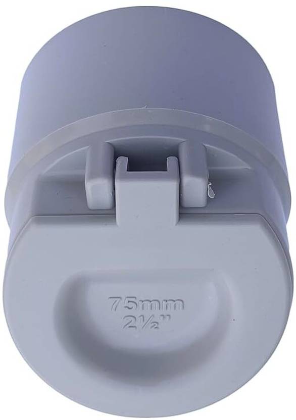 Isvara PVC Drain 2.5-Inch PVC Drain Pipe Flip Valve Cap 1-Way Cap Pipe ...