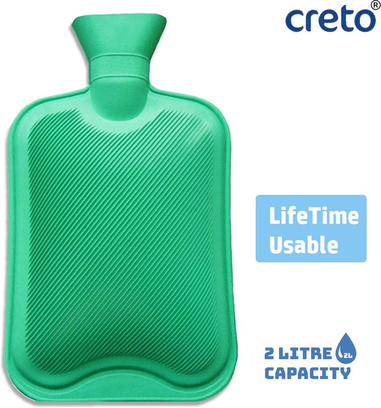 CRETO Durable Rubber Pain Reliever Pad Non Electric 2 L Hot Water Bag ...