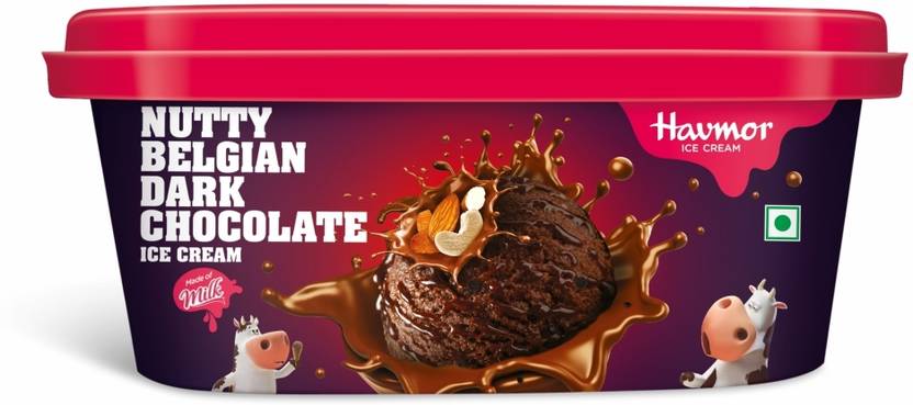 HAVMOR ICE CREAM Chocolate Nutty Belgian D.Chocolate[Tub] Price in ...