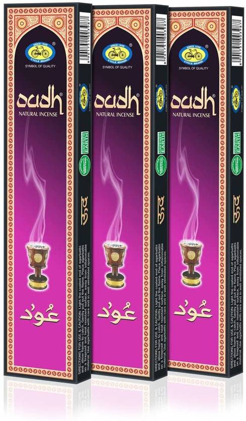 Cycle Pure Oudh Natural Incense Sticks with Sandal, Spicy and Woody ...